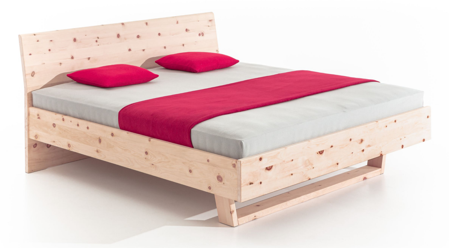 Stone pine bed PINAR_1 | metal-free bed made of stone pine | dormiente.